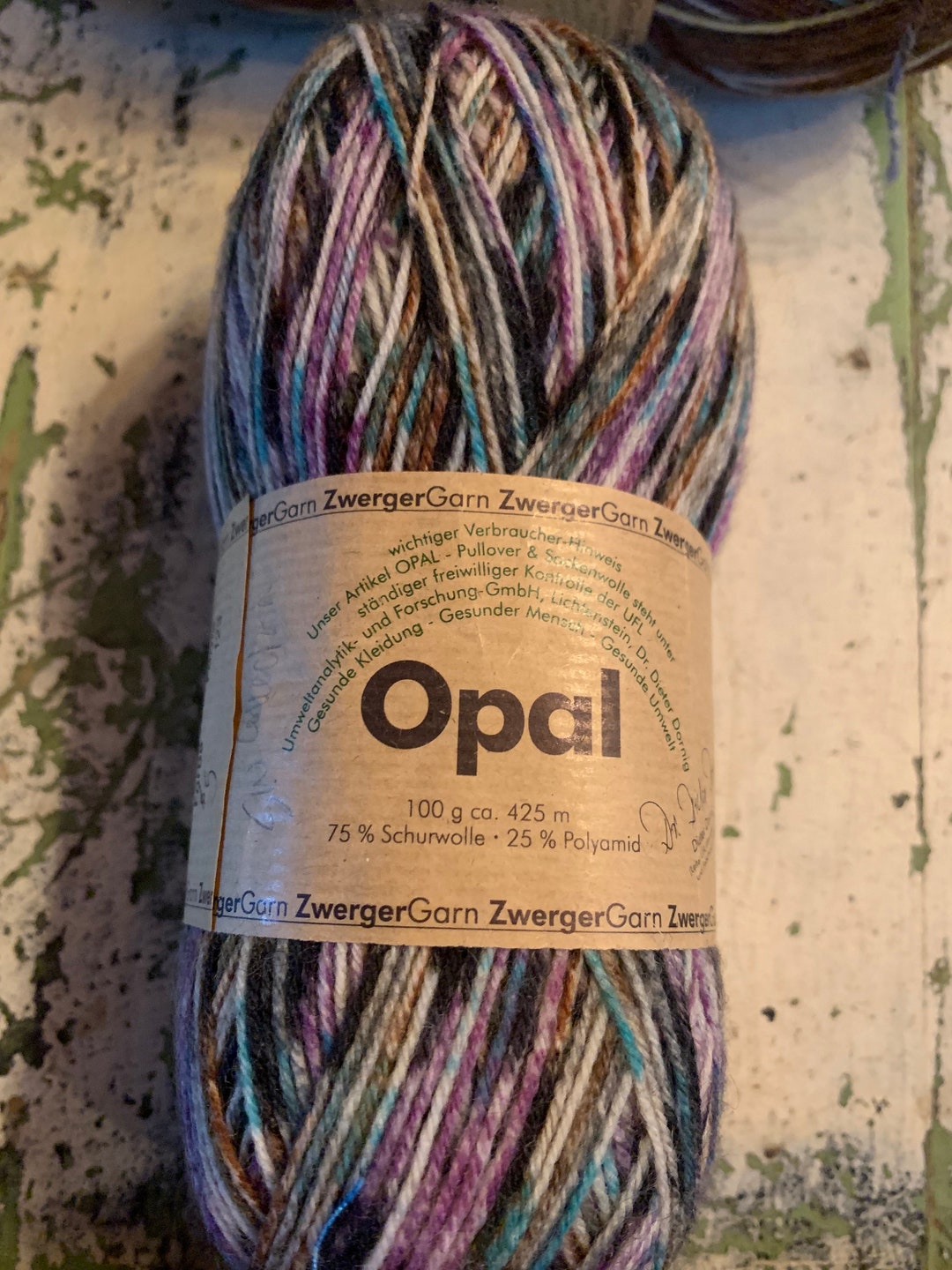 Opal Wool Sock Yarn 100 G 5 Old Color - Etsy