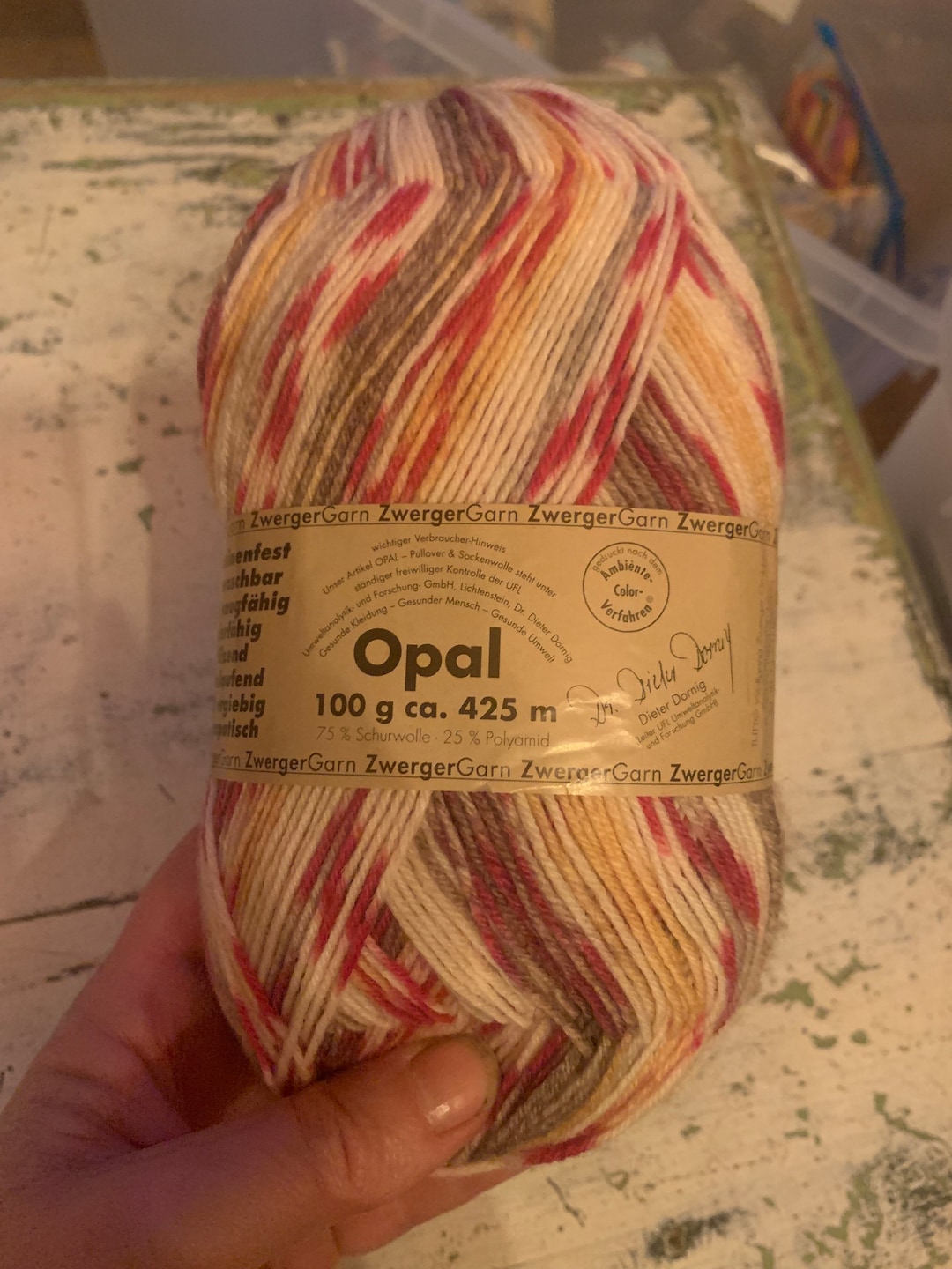 Opal Wool Sock Yarn 100 G Crazy 1903 - Etsy