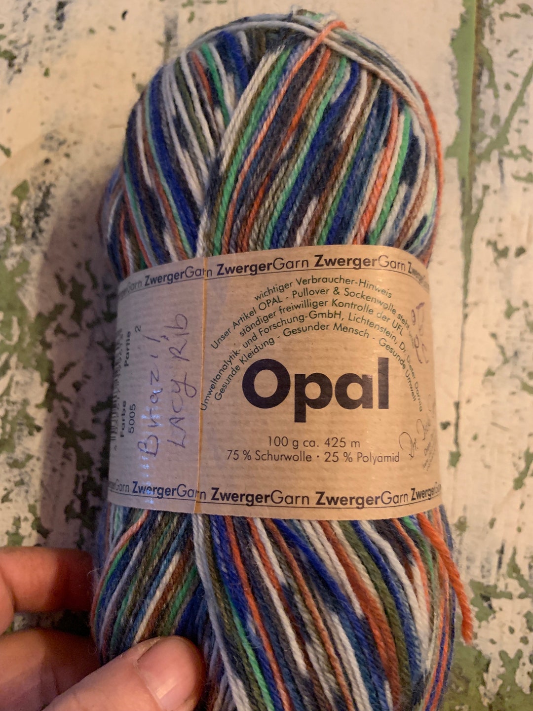 Opal Wool Sock Yarn 100 G 5005 Old Color - Etsy