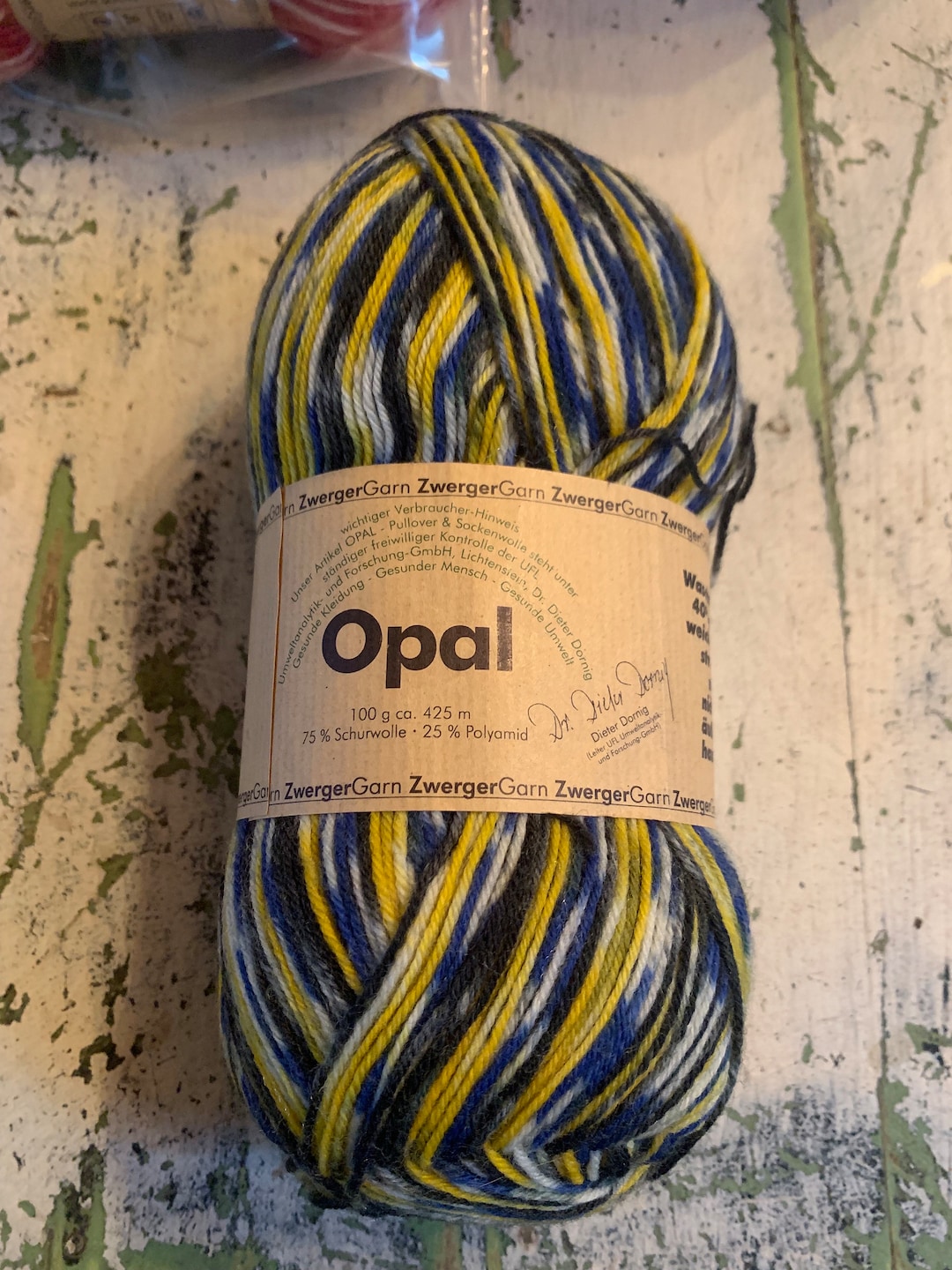 Opal Wool Sock Yarn Color 6 100 G - Etsy