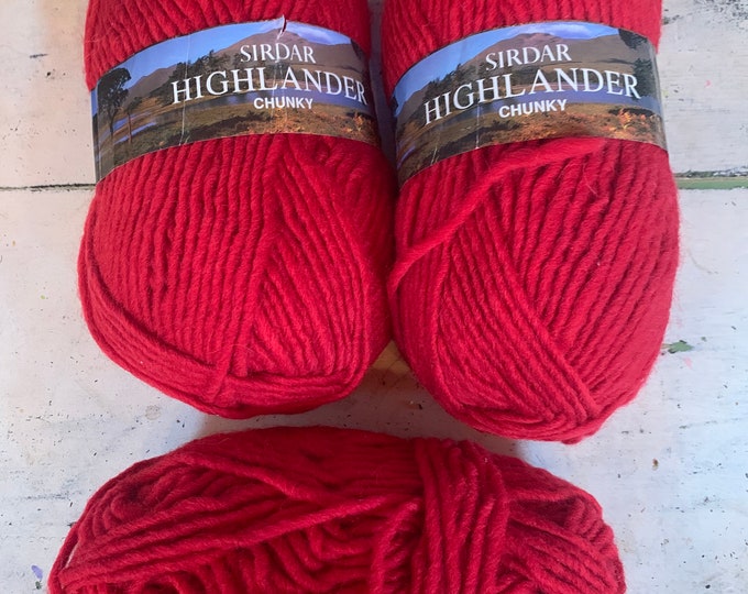 Sirdar Highlander Chunky Wool Yarn Skeins - Etsy