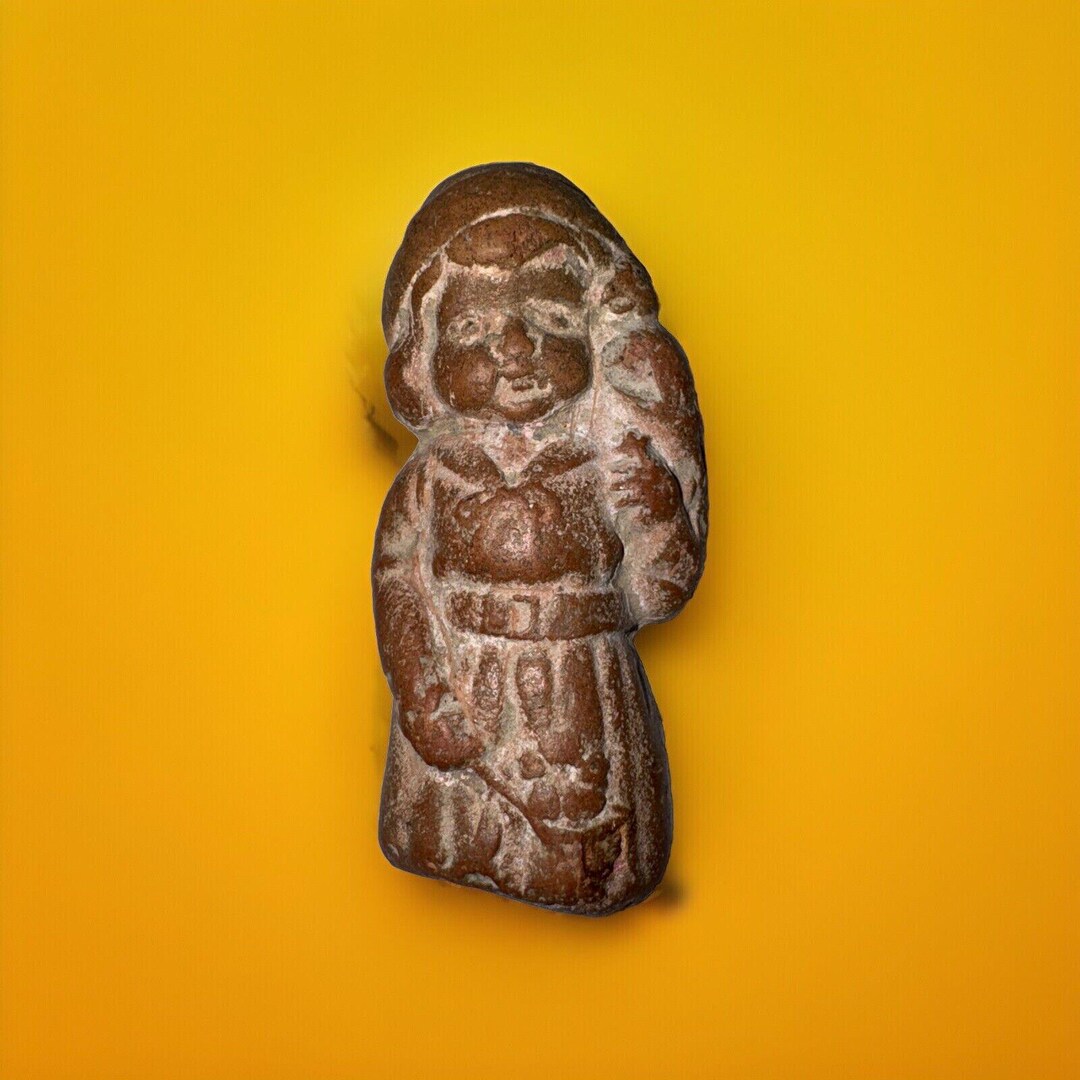 Rare Early Century 3” Carved Stone Girl Match Striker Primitive Rustic ...