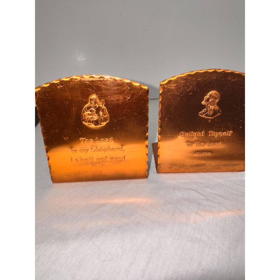 Copper Christian Plaques Psalm 23 Decorative Embossed Religious Art - Etsy
