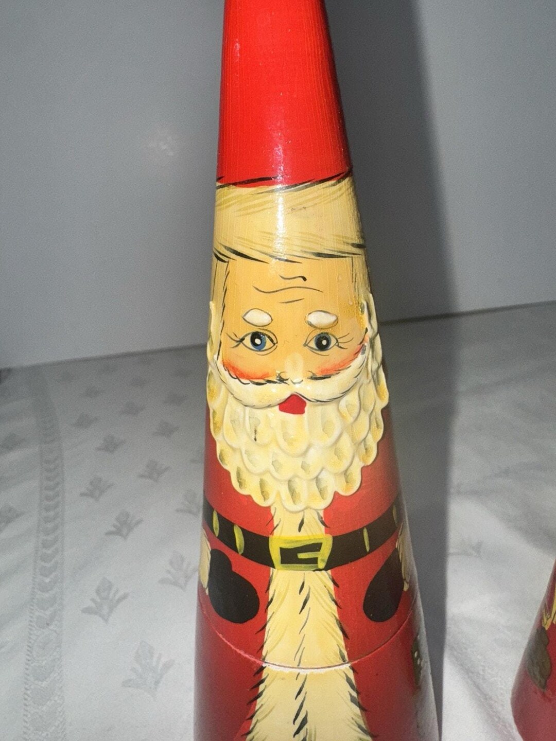 Hand Painted Santa Nesting Dolls Vintage Christmas Folk Art - Etsy