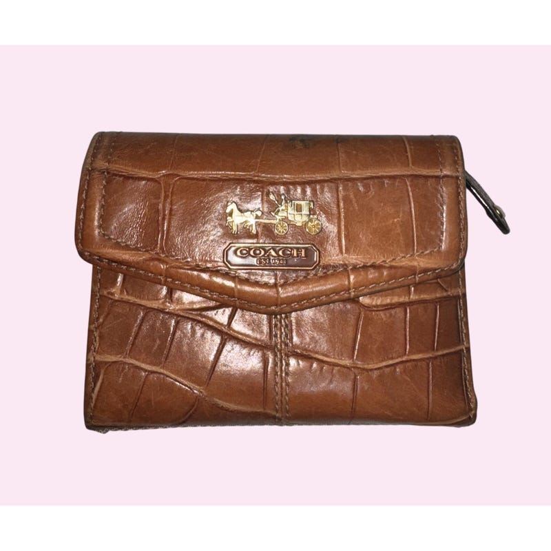 Embossed Croc Coach - Etsy