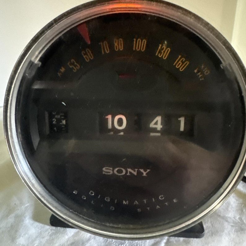 Vintage Sony AM , 6RC-15 Digimatic Solid State Radio Flip Clock Alarm - Etsy