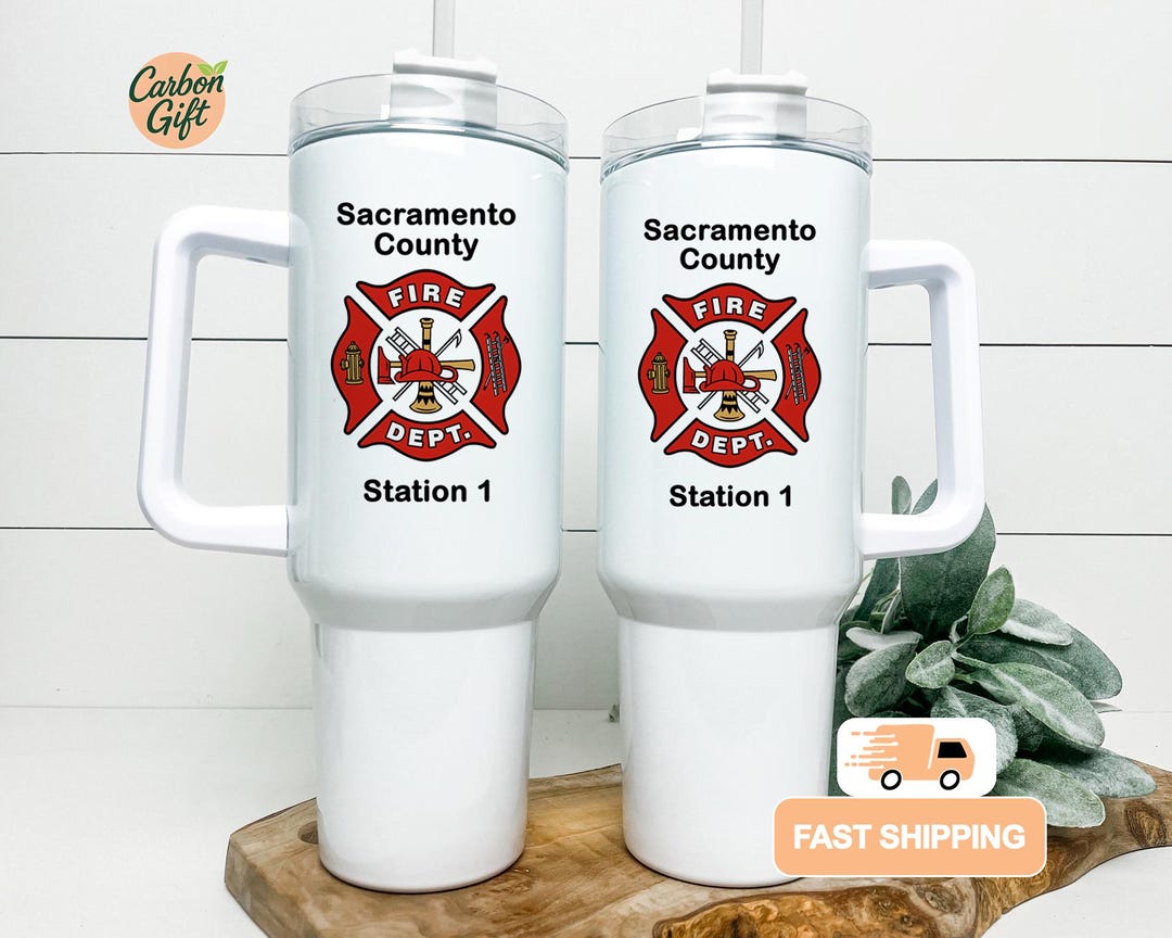 Personalized Firefighter Tumbler, Custom Firefighter Gift, Fire ...