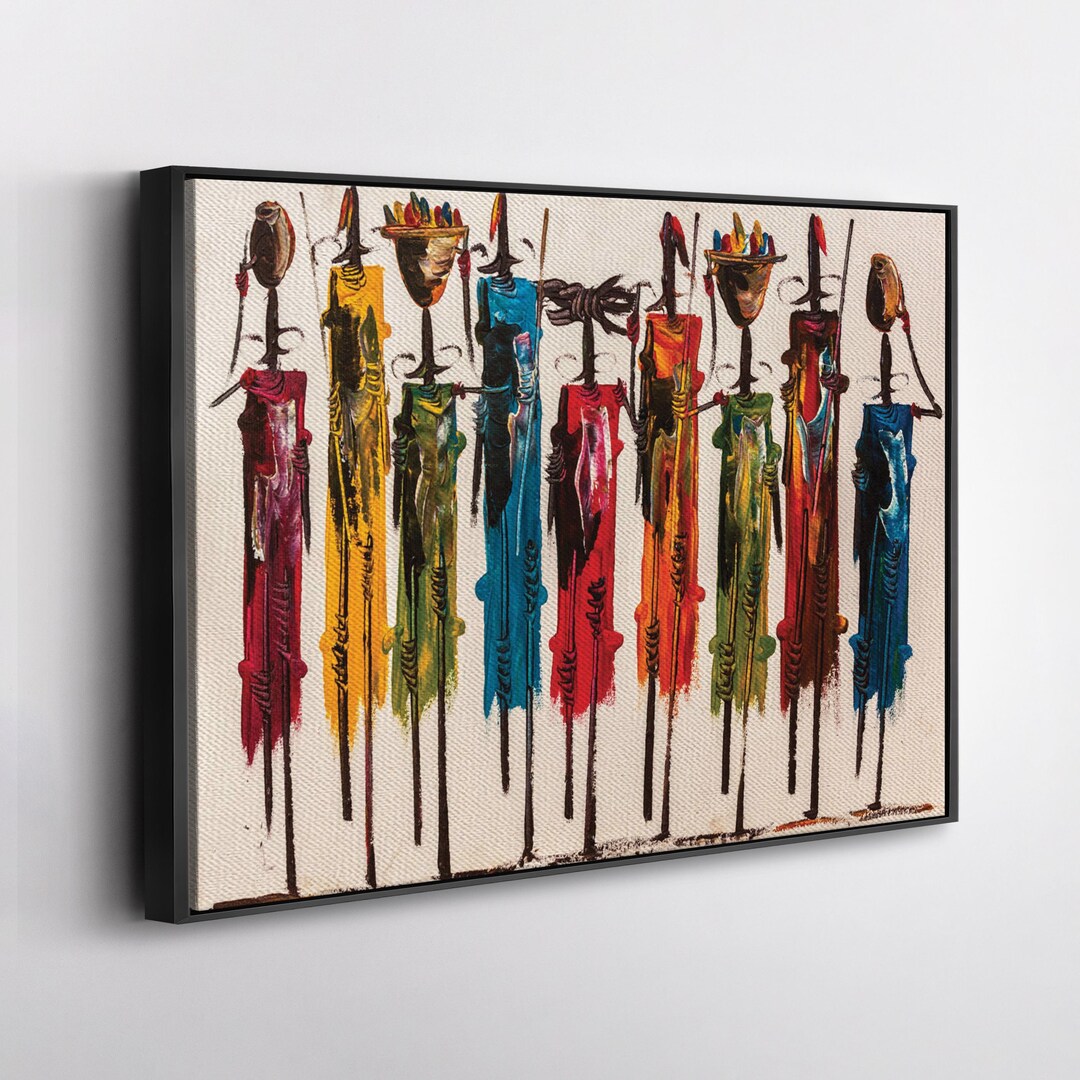 Masai Style Abstract African Print Masai Poster Masai African Art ...