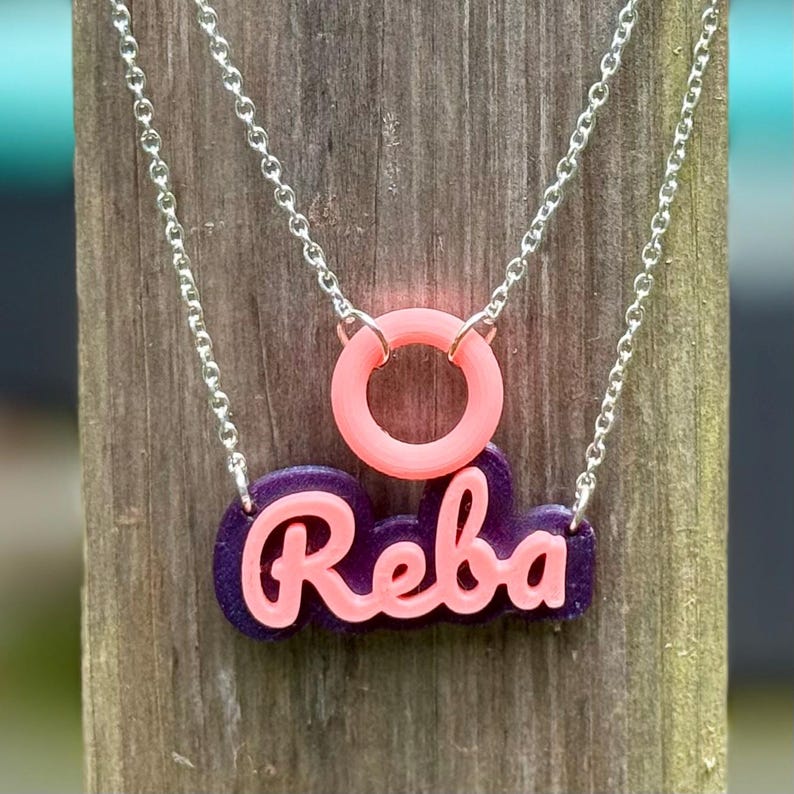 Phish Reba Nameplate Donut Pink Glow-in-the-dark Adjustable Chain ...