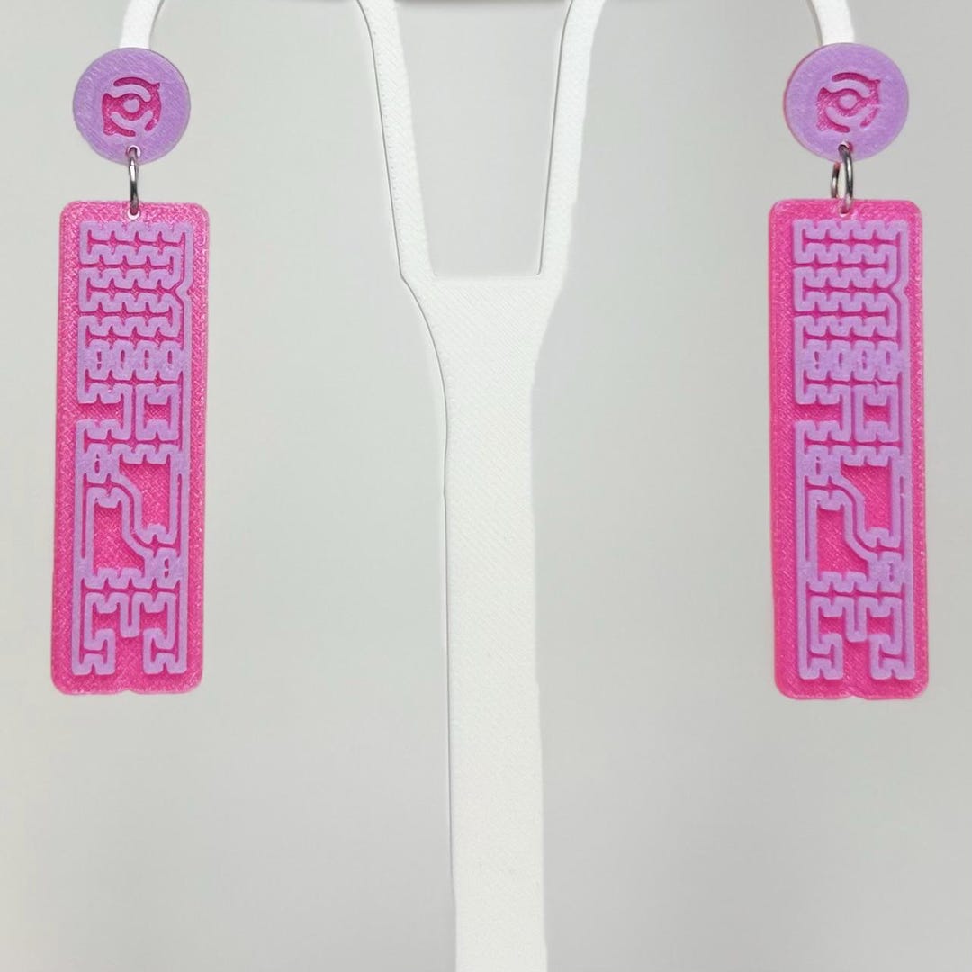 Phish Maze Purple Glow-in-the-dark Drop Earrings - Etsy