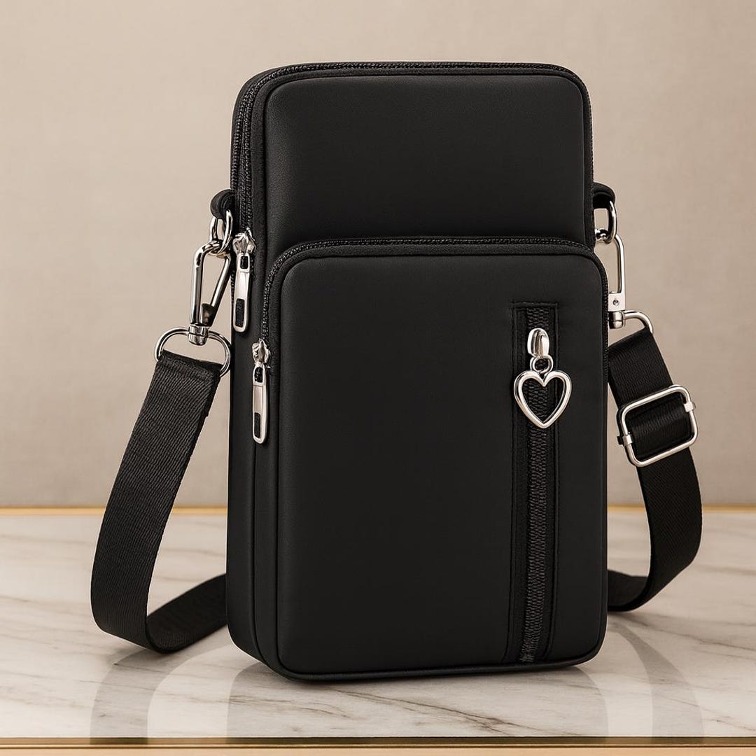 Mini Crossbody Phone Bag: Nylon Travel Purse With Adjustable Strap - Etsy