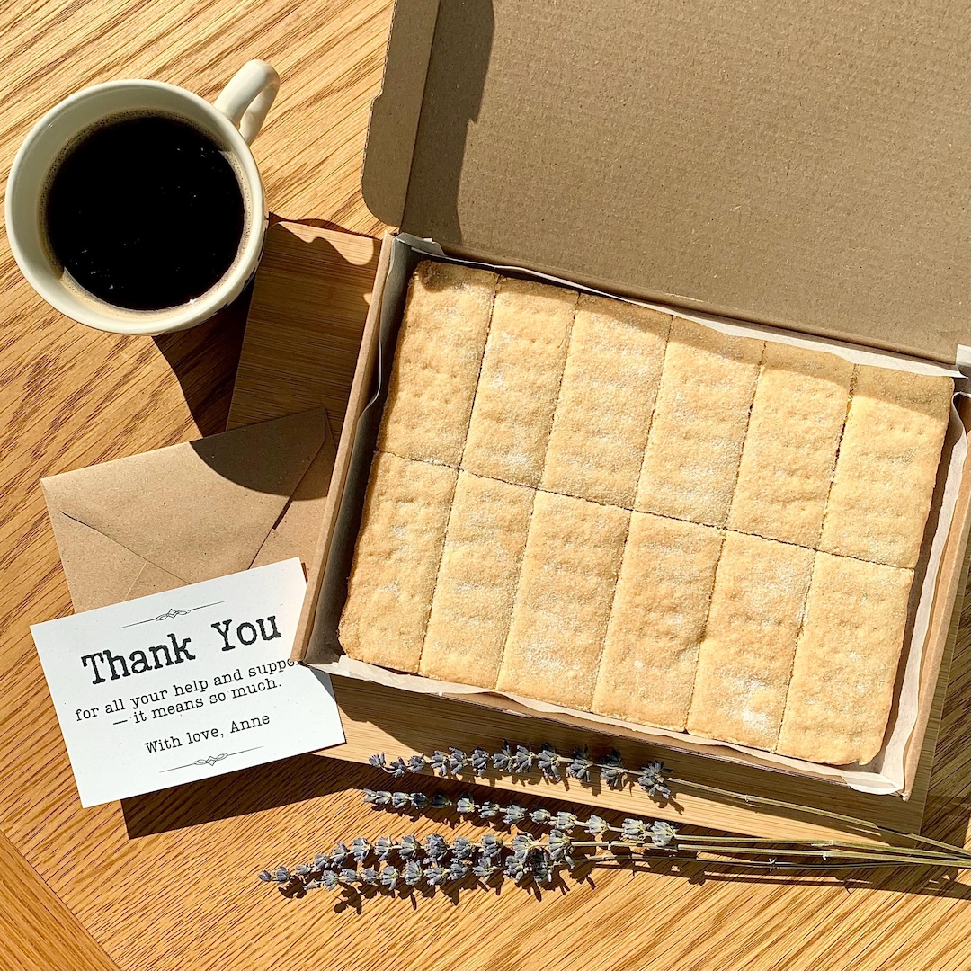 Shortbread Gift Box - Baked to Order, Homemade - 6 Flavours - Gourmet ...