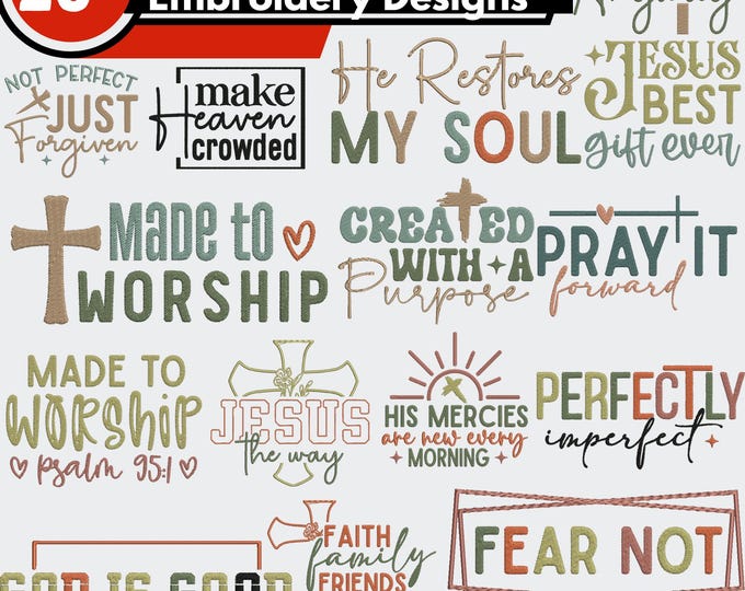 Children's Bible Three - 12 Machine Embroidery Designs - Multiple Sizes ...