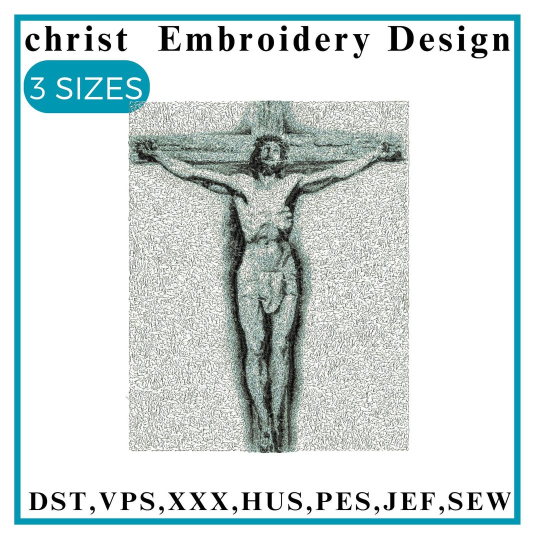 Christ Embroidery Design: Jesus Face, Christian Pattern (PES File) - Etsy