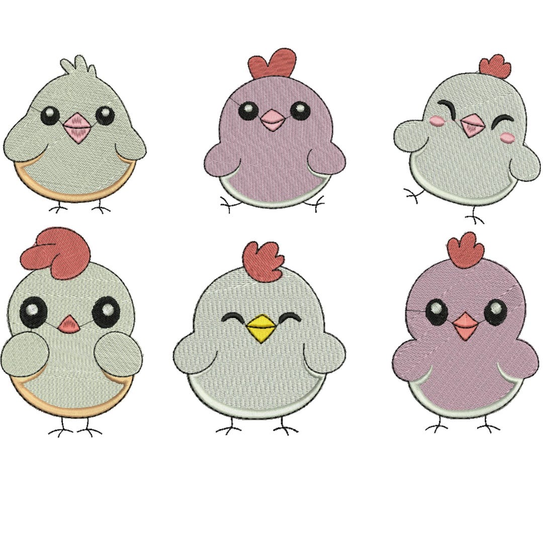 Chicken Embroidery Design, Baby Chicken Embroidery, Crazy Chicken ...