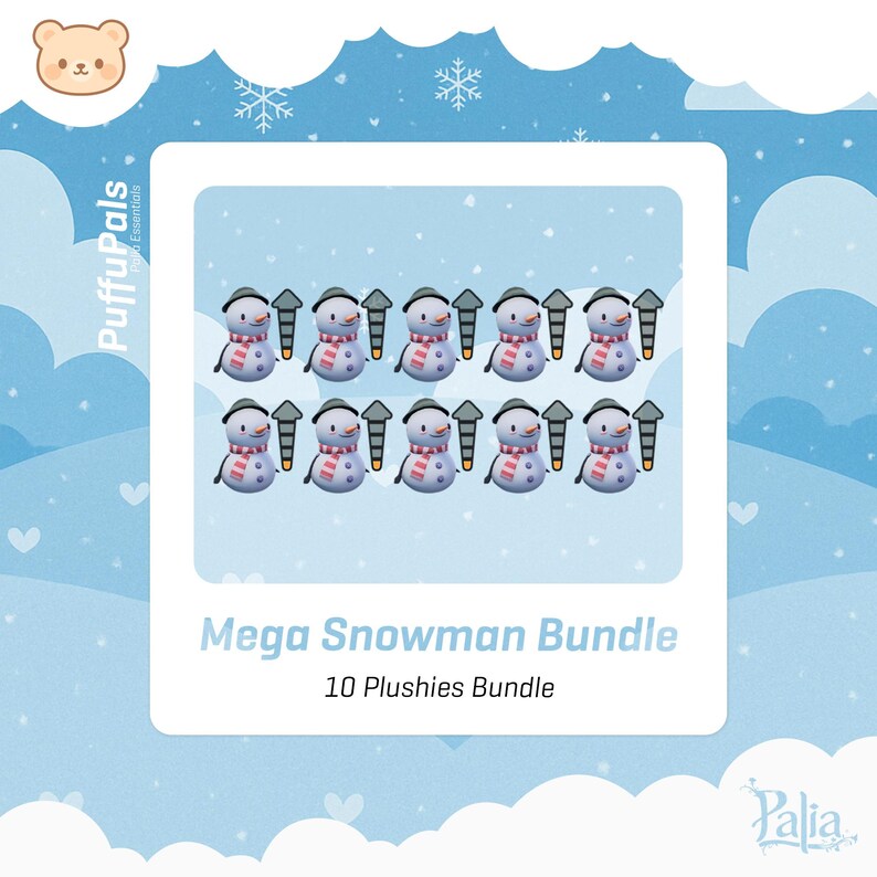 Palia | Lot méga bonhomme de neige - Etsy France