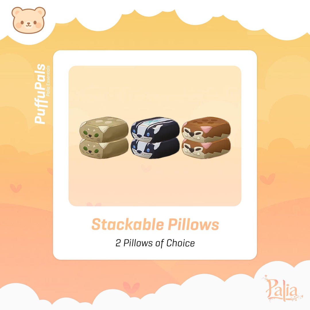 Palia | Stackable Pillows [2 Plushies of Choice] - Etsy