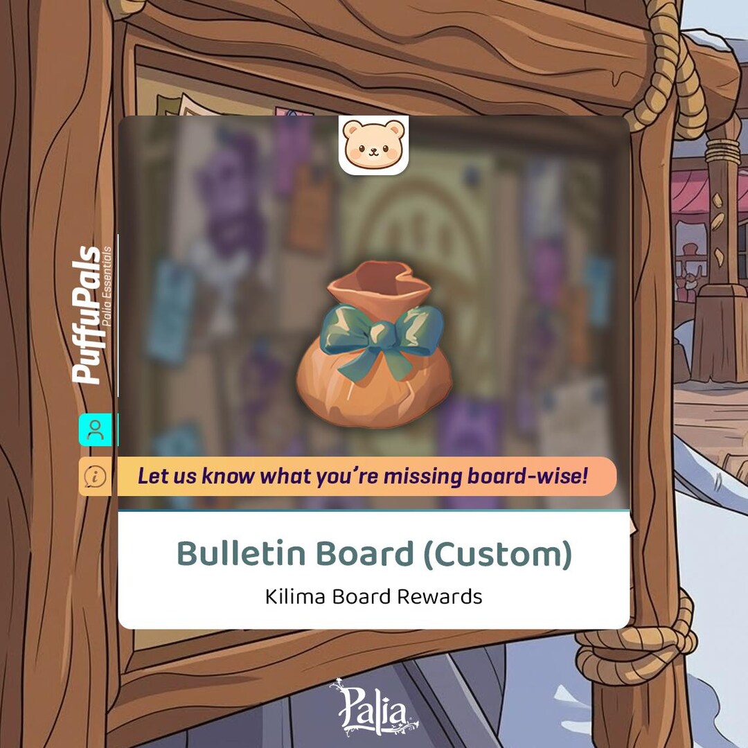 Palia | Bulletin Board [custom] - Etsy
