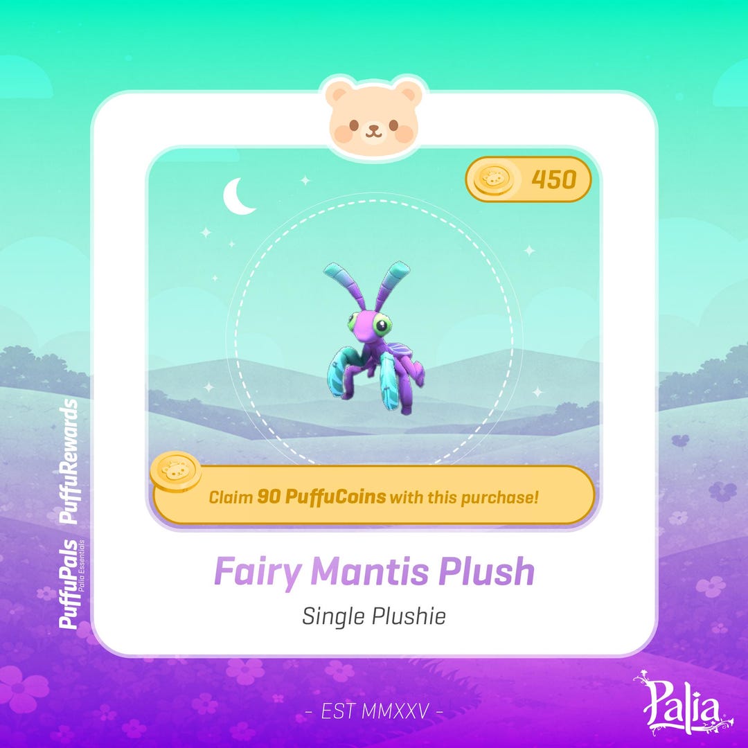 Palia | Fairy Mantis Plush - Etsy