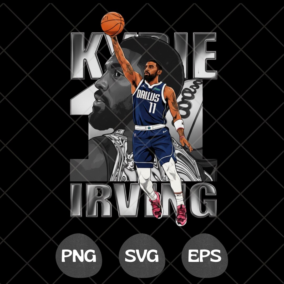 Kyrie Irving PNG T-shirt Design, Basketball DTF Transfer, Basketball ...