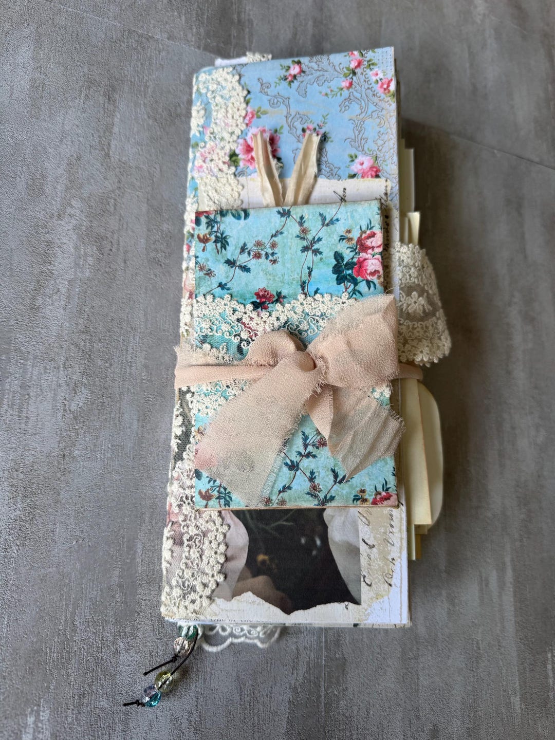 Handmade Junk Journal Tall Skinny Journal - Etsy