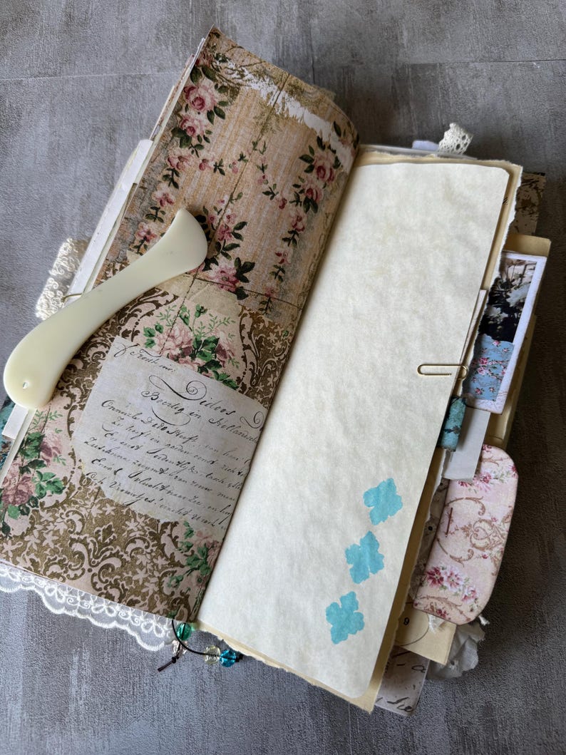Handmade Junk Journal Tall Skinny Journal - Etsy