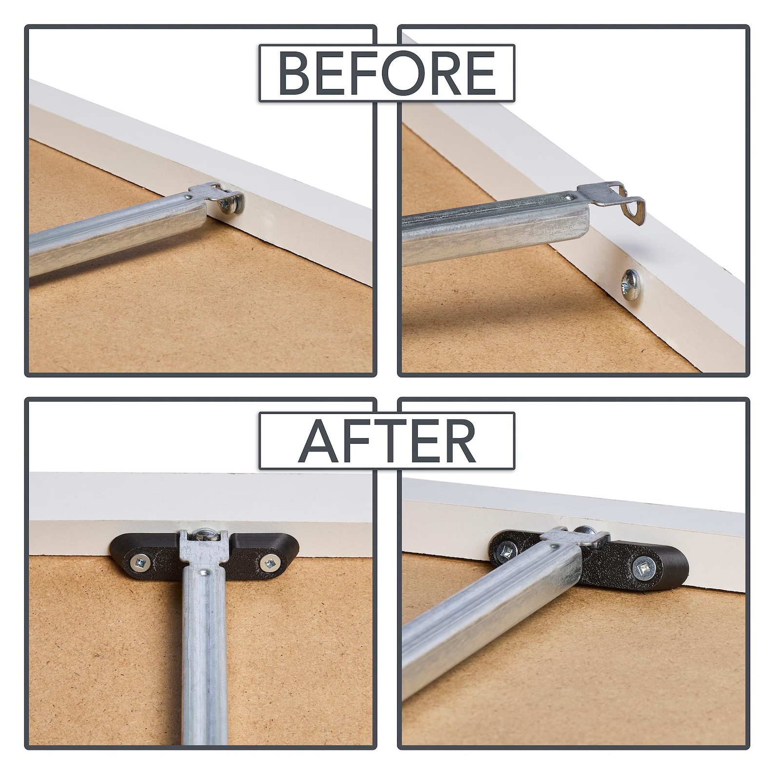 Drawer Fixing Brackets for Ikea Malm (6-pack) - Prevents Bottom Sagging ...