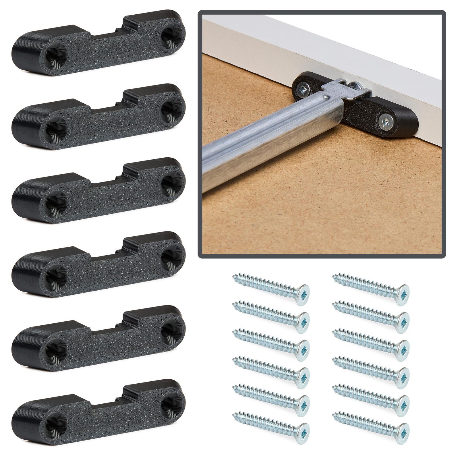 Drawer Fixing Brackets for Ikea Malm (6-pack) - Prevents Bottom Sagging ...