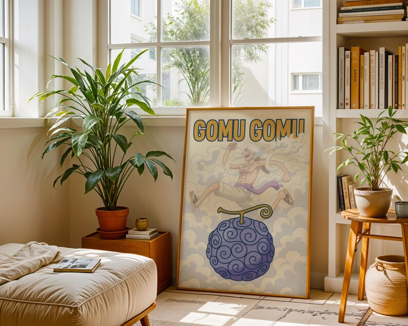 One Piece Devil Fruit Poster – Gomu Gomu No Mi, Luffy Gear 5 - Etsy