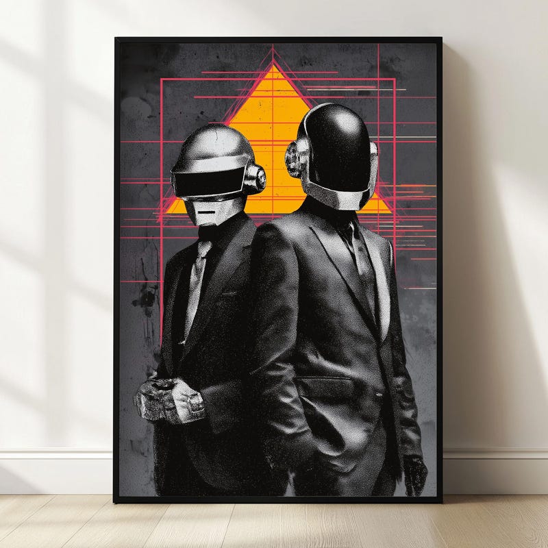 Daft Punk Wall Poster - Etsy