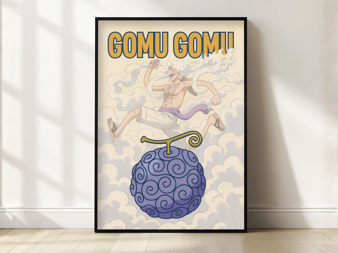 One Piece Devil Fruit Poster – Gomu Gomu No Mi, Luffy Gear 5 - Etsy