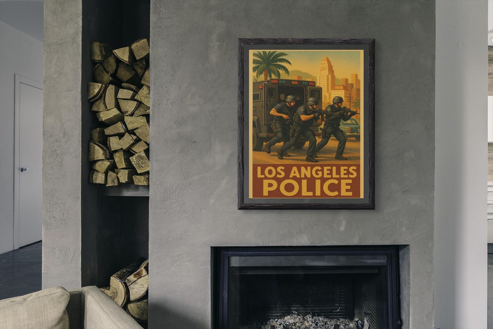 Printable LAPD Swat Officers. Vintage Digital Jpeg Image. - Etsy