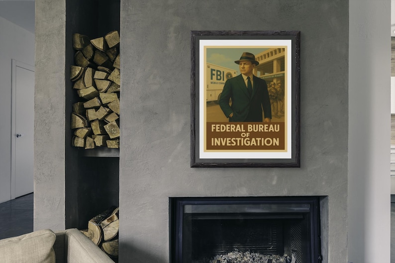 Digital Vintage FBI Image. Printable in Various Sizes. - Etsy