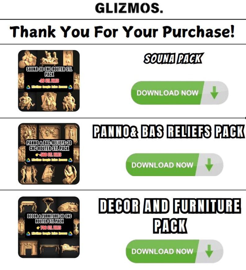 3D CNC Router STL Files Bundle - 6000 Plus CNC Designs - 23 Categories ...