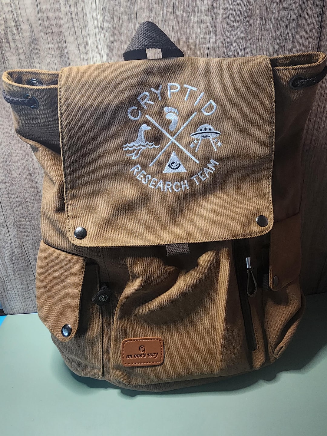 Cryptid Research Team Backpack Tan - Etsy