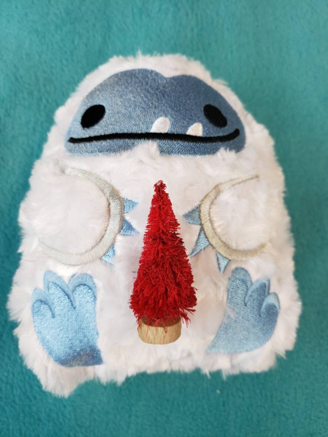 Hot Pink Retro Christmas Tree Yvette the Abominable Snoman or Yeti ...