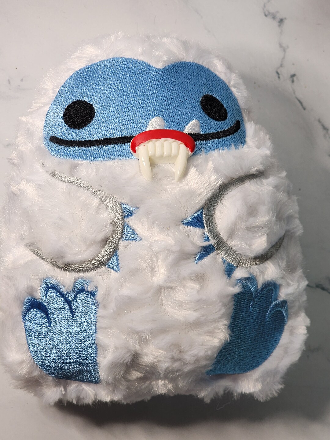Vampire Fangs Yvette the Abominable Snoman or Yeti Stuffed Animal - Etsy