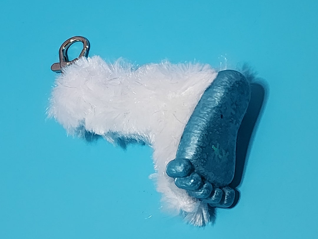 Lucky Yeti Foot Plush Cryptid Keychain - Etsy