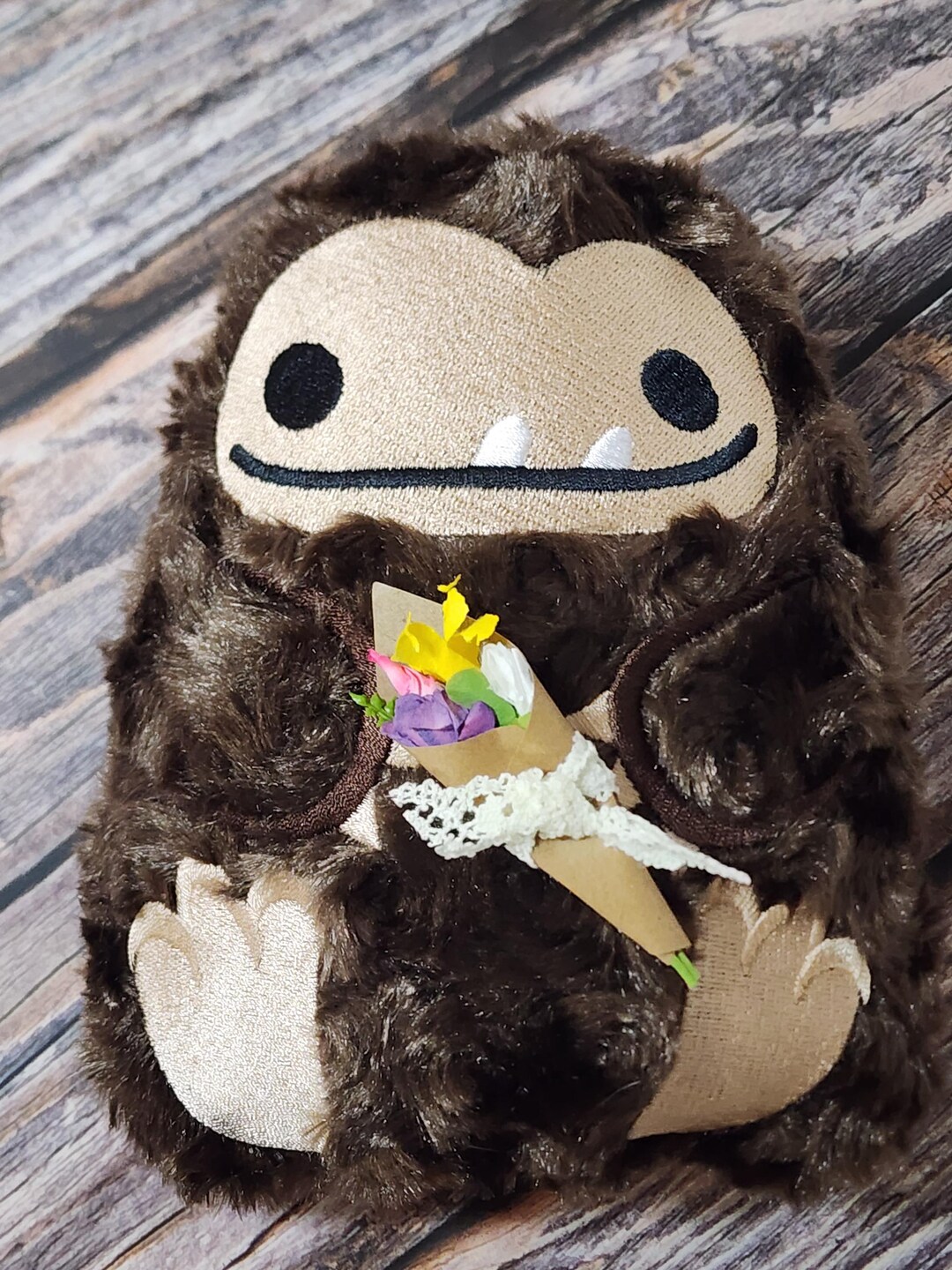 Spring Bouquet Summer the Big Foot or Sasquatch Stuffed Animal - Etsy