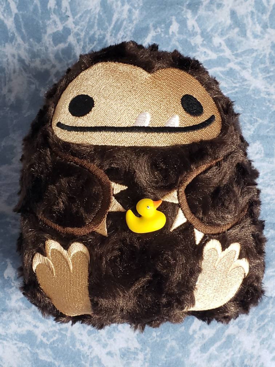 Rub a Dub Dub Rubber Duckie Summer the Big Foot or Sasquatch Stuffed ...