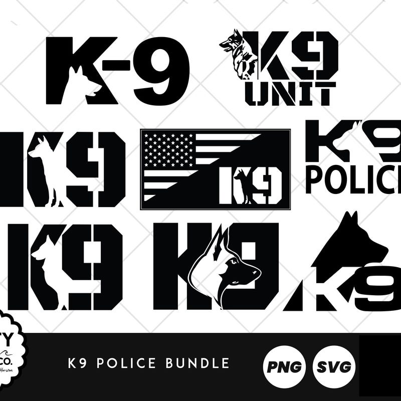 Dog Logo Design K9 - Etsy