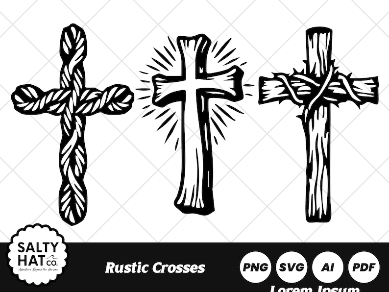 Rustic Cross SVG Bundle: Christian Laser Cut Files (PNG, SVG) - Etsy