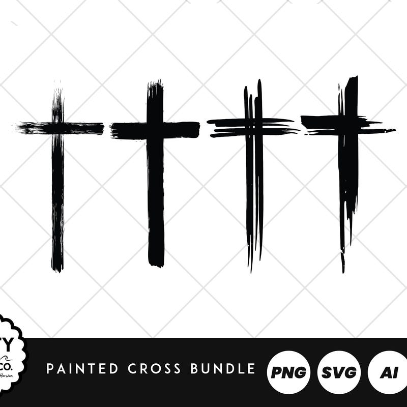 Cross Paint Brush Png - Etsy