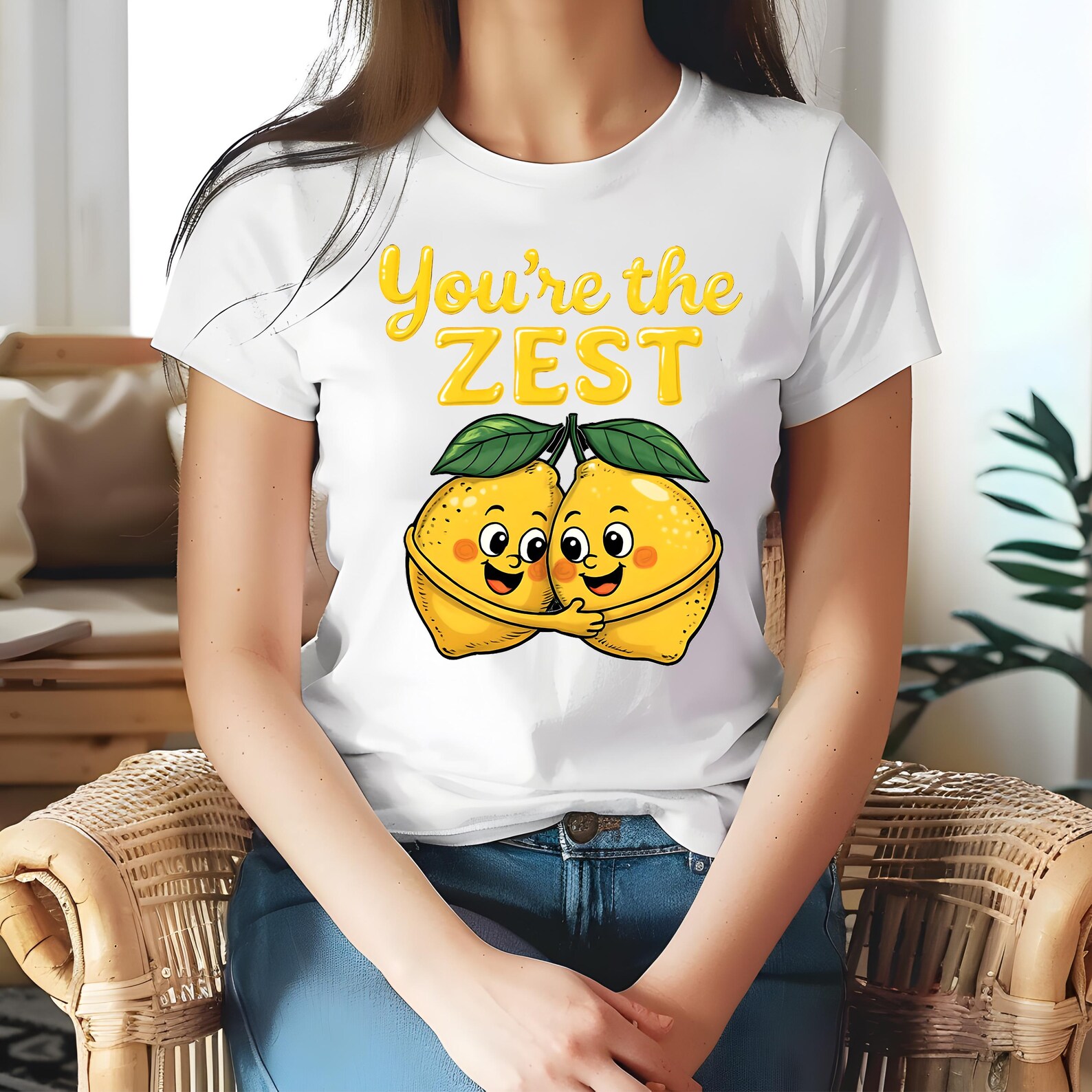 Adorable Lemon Couple PNG, You're the Zest, Cute Lemon Png, Hugging ...