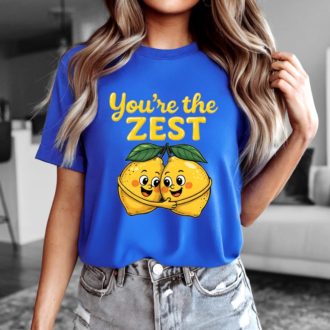 Adorable Lemon Couple PNG, You're the Zest, Cute Lemon Png, Hugging ...