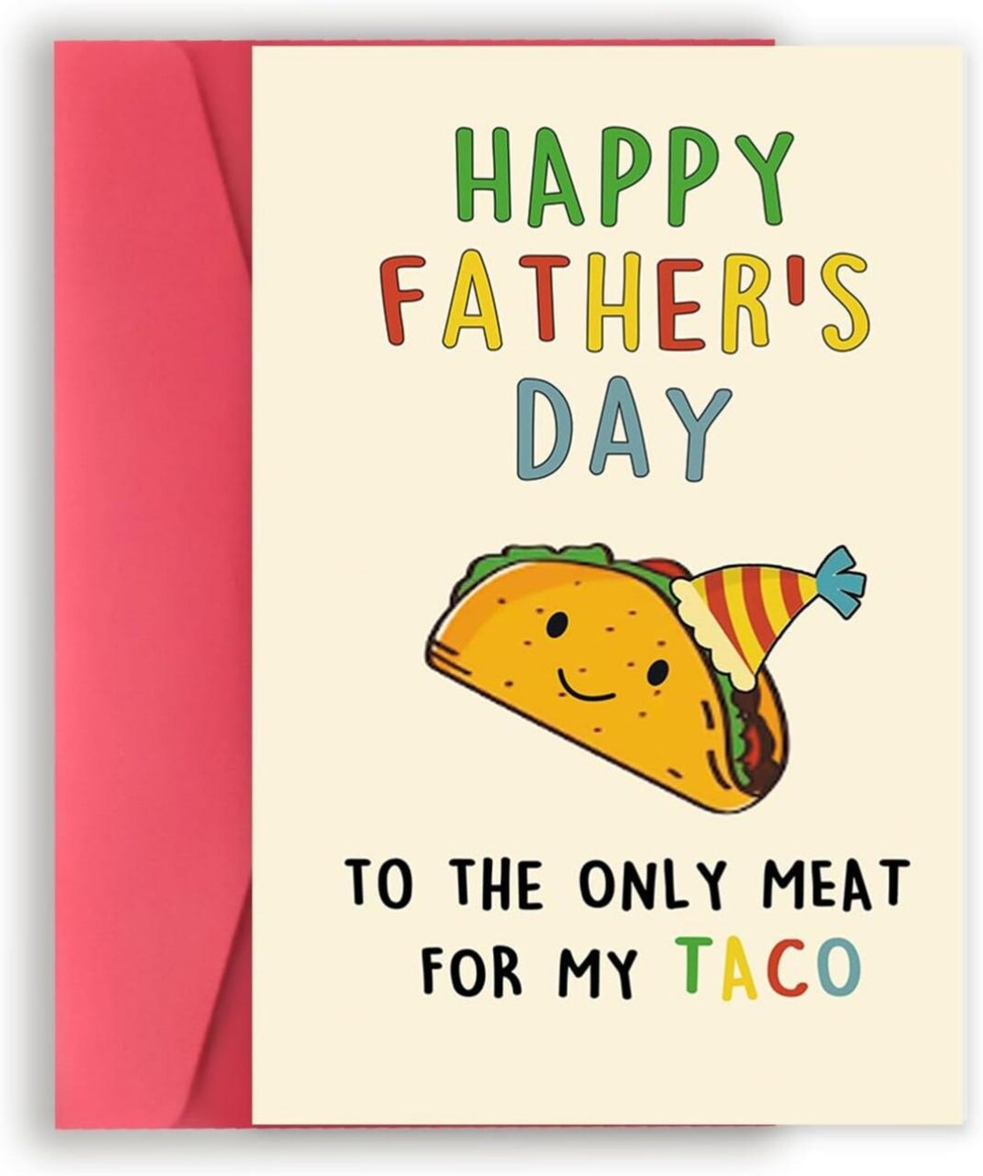 Funny Taco Father's Day Card – Romantic Gift for Husband From Wife ...
