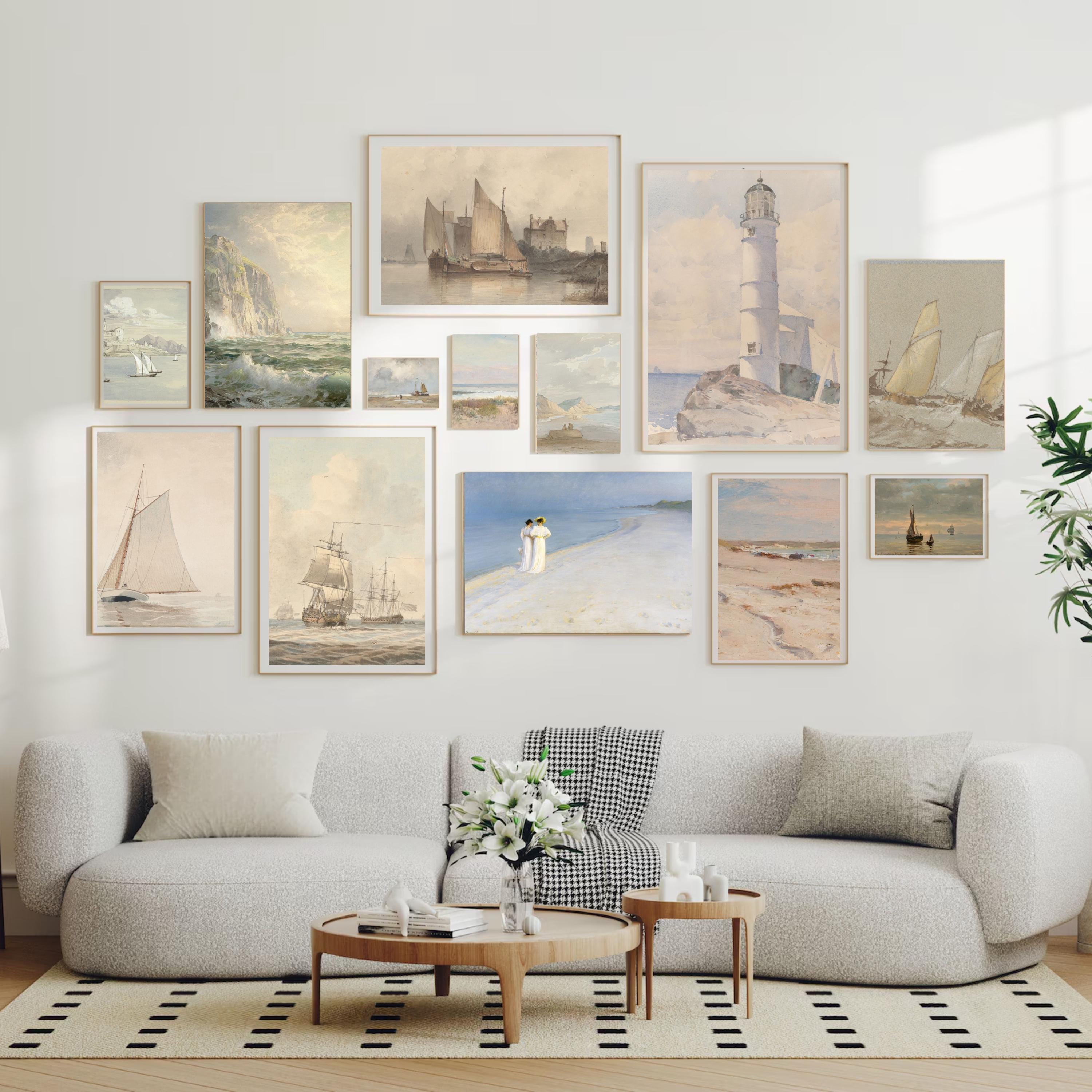 300+ Coastal Mega Bundle | Vintage Nautical & Beach Art Prints, Digital ...