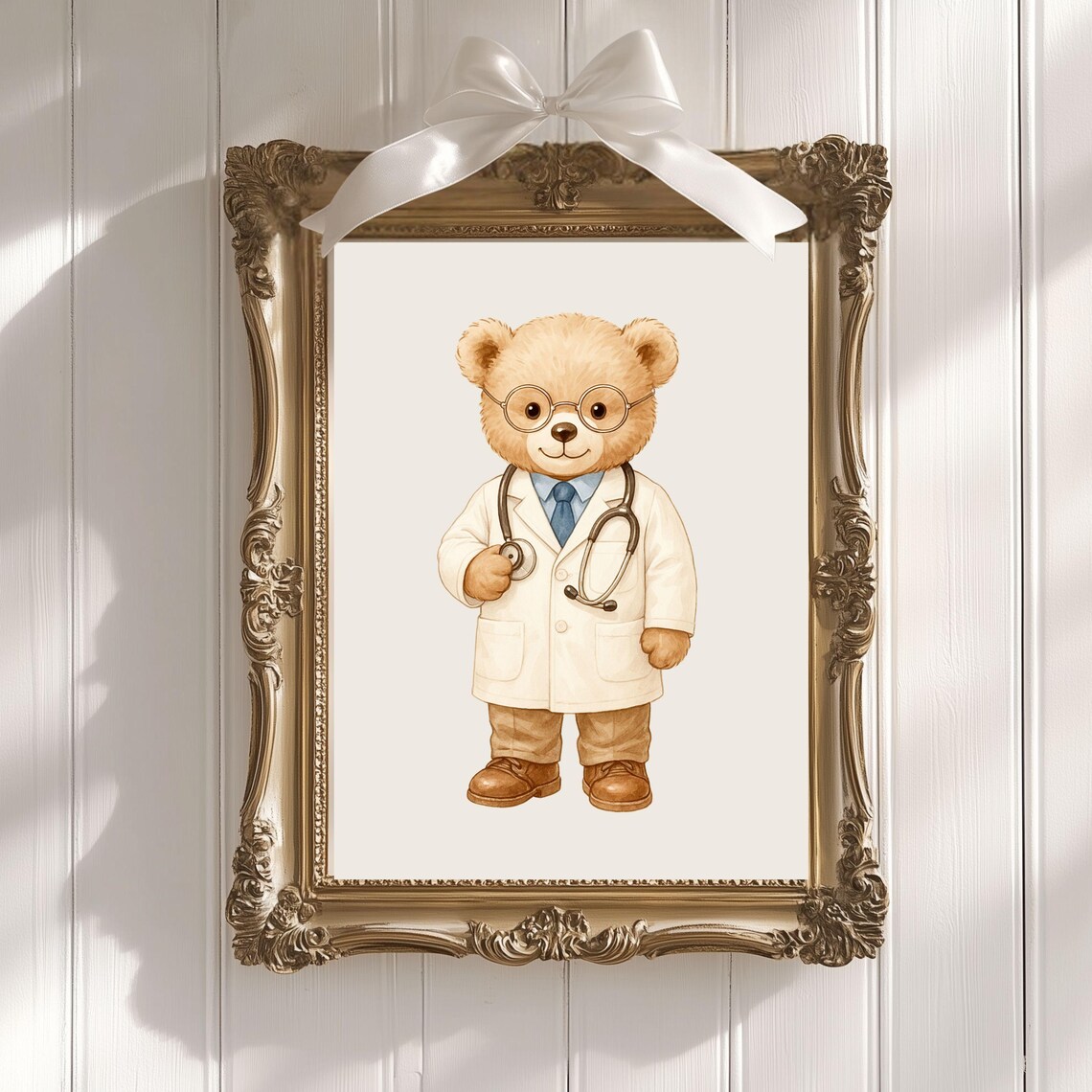 Teddy Bear Doctor Nursery Art: Little Heroes Prints (digital Download ...