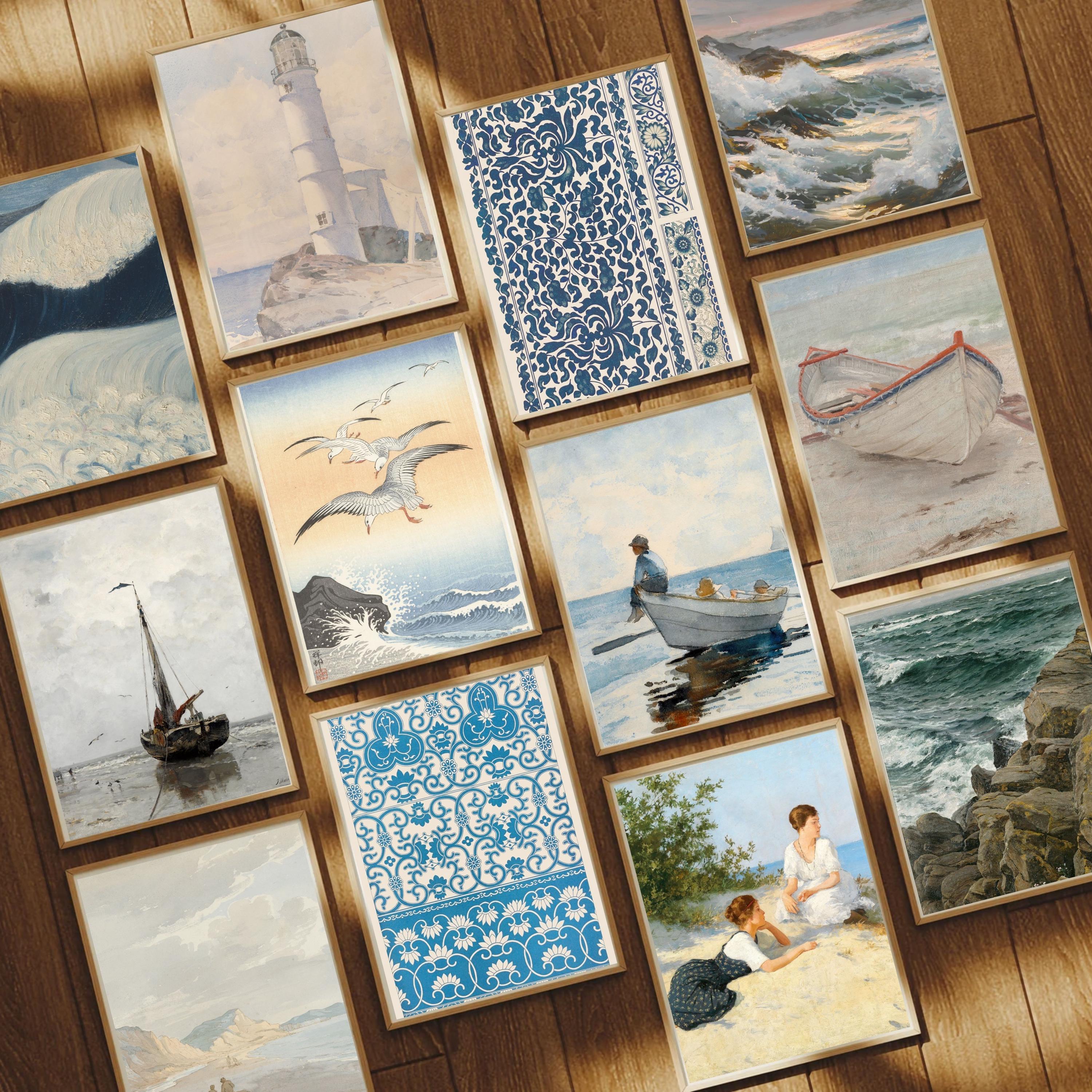 300+ Coastal Mega Bundle | Vintage Nautical & Beach Art Prints, Digital ...