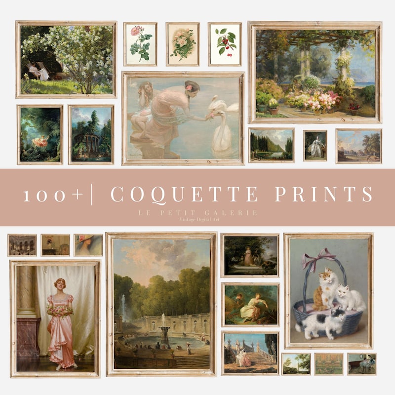 Rococo Garden Art Print - Etsy